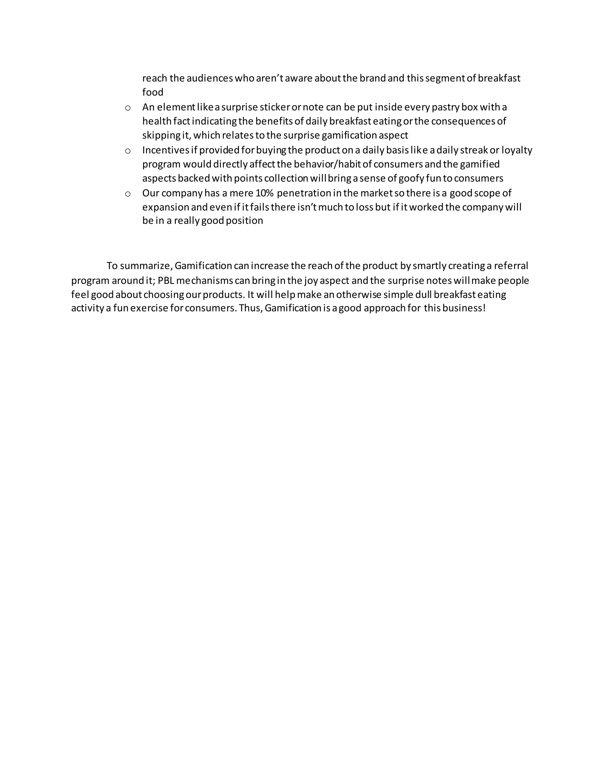 Cereal Sales with Gamification | DOCX