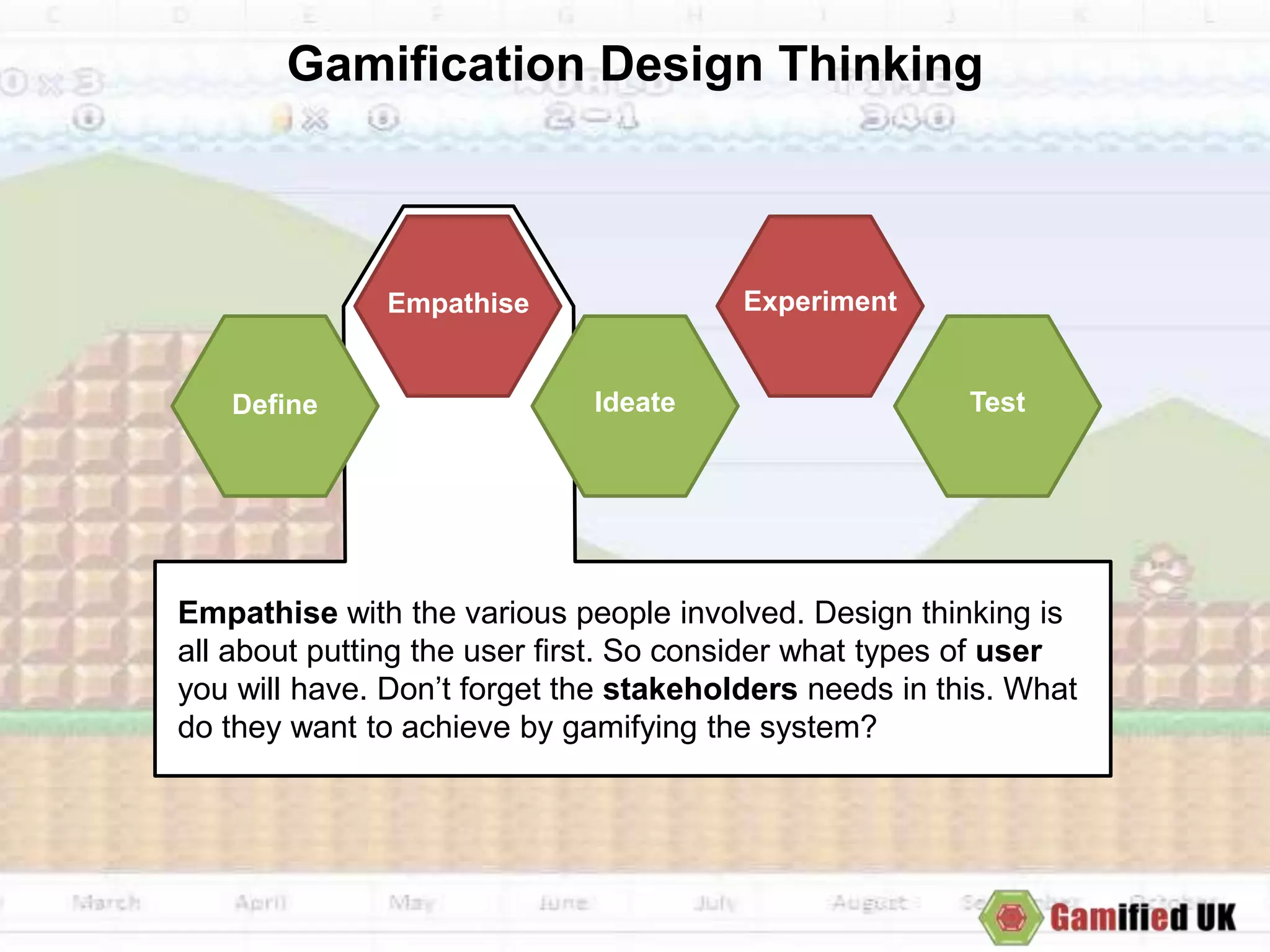 Gamification design thinking | PPTX