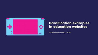 Gamification in education websites | PPT