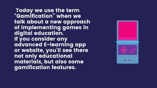 Gamification in education websites | PPT