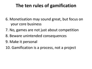 Gamification for MediaBarCamp | PPTX | Video Game Genres | Video Gaming