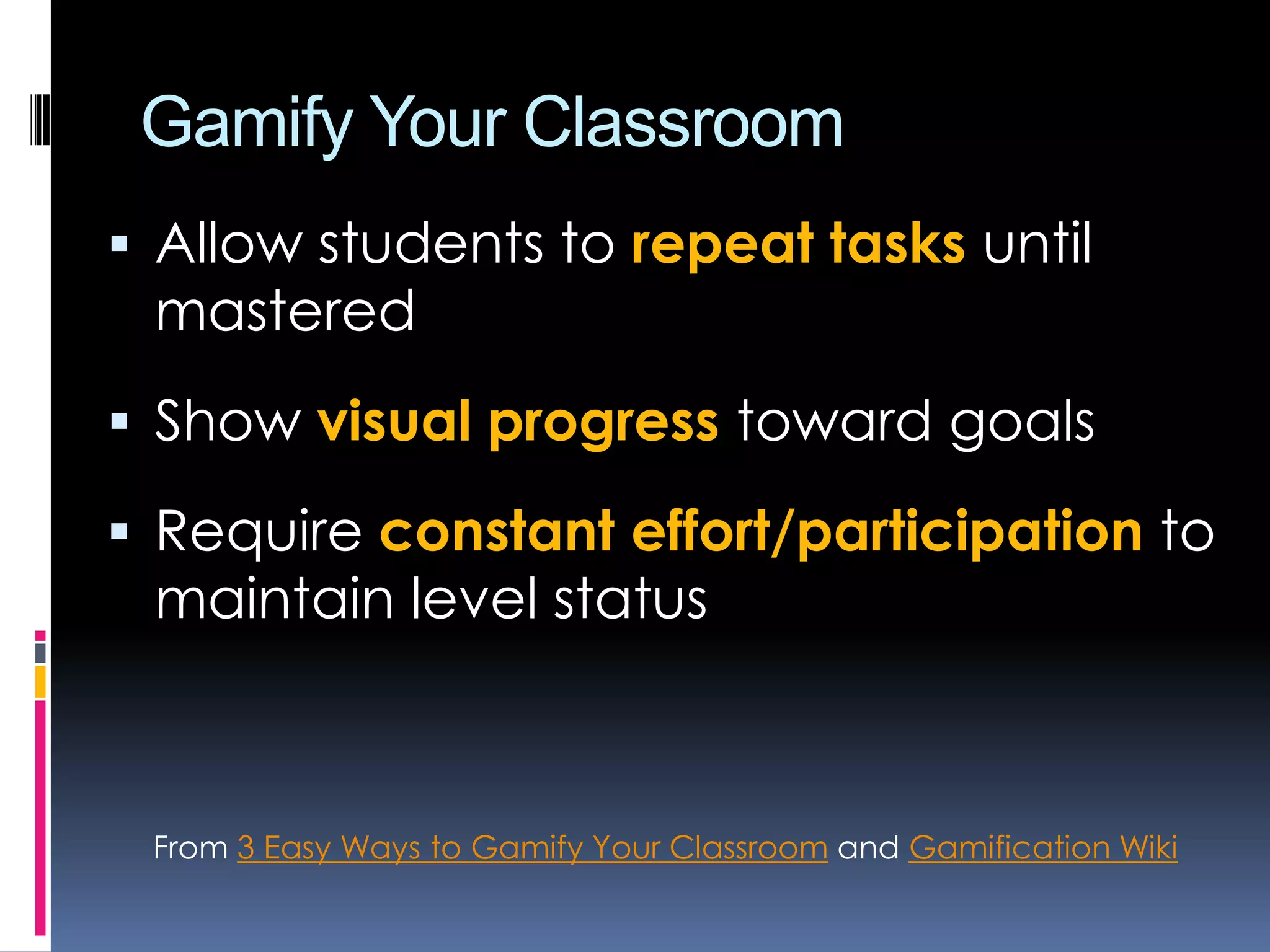 Gamification and Game-based Learning | PPTX