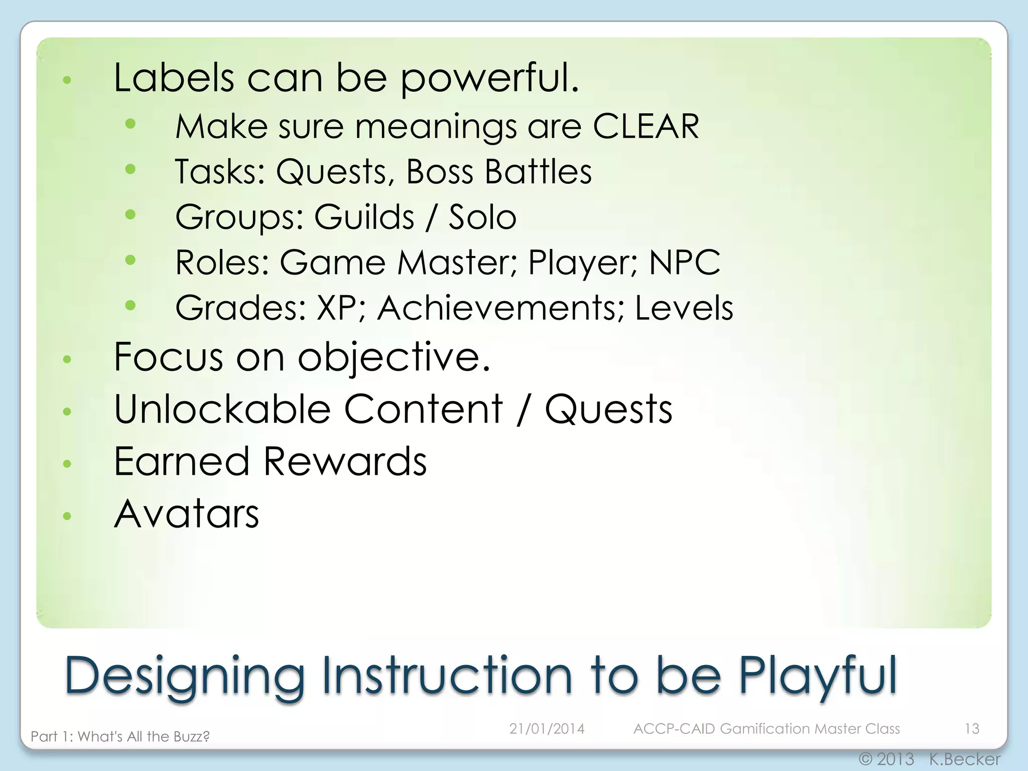 Gamification how to gamify learning and instruction Part 1 (of 3) | PPT