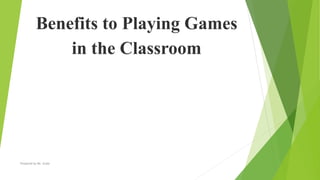 Gamification in classroom | PPTX