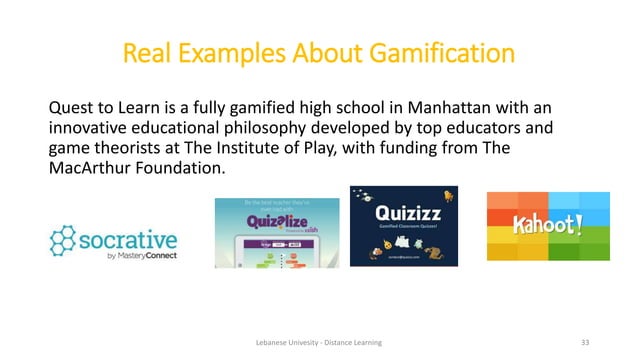 Gamification in Education | PPTX