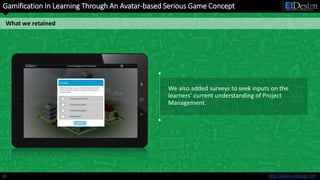 Gamification In Learning Through An Avatar-based Serious Game Concept ...