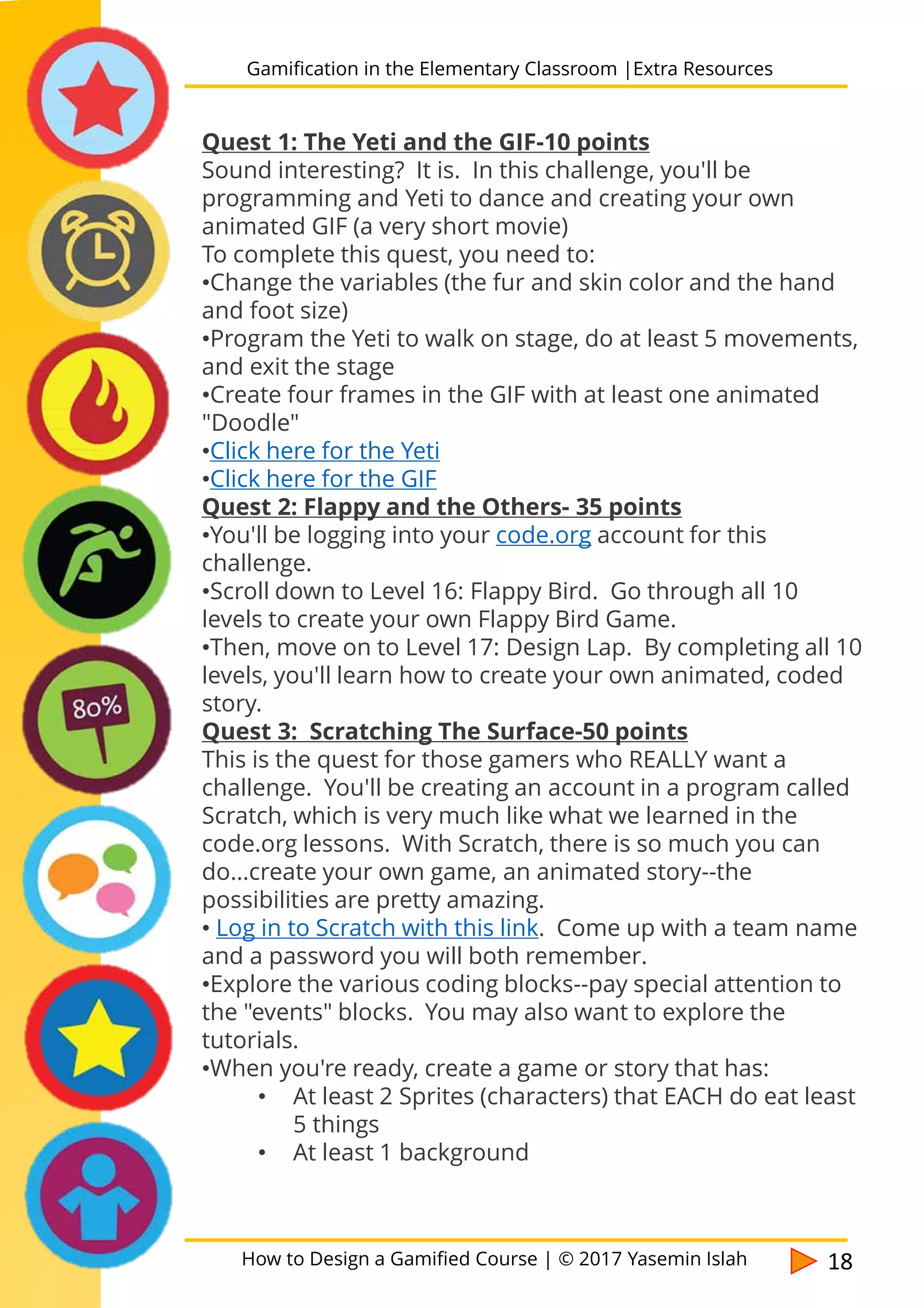 Gamification in the elementary classroom extra_resources | PDF