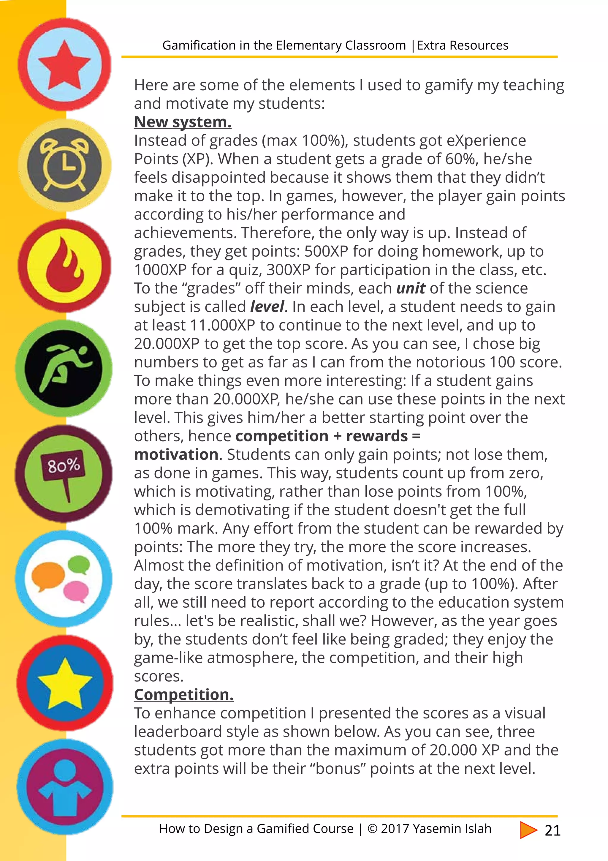 Gamification in the elementary classroom extra_resources | PDF