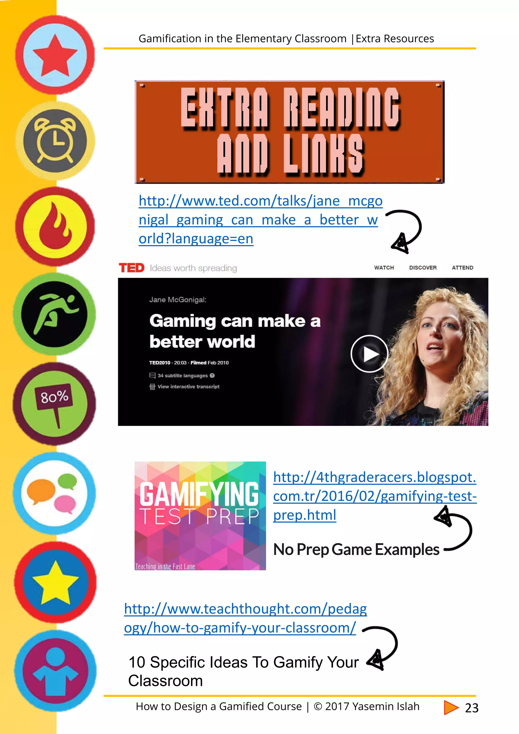 Gamification in the elementary classroom extra_resources | PDF