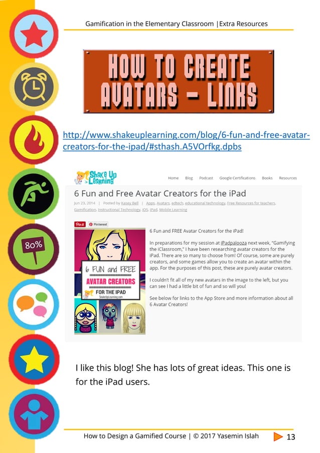 Gamification in the elementary classroom extra_resources | PDF