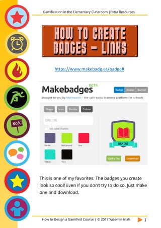 Gamification in the elementary classroom extra_resources | PDF