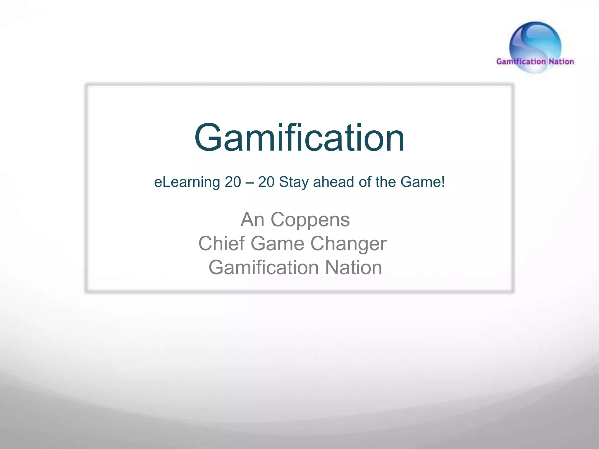 Gamification for LMS and eLearning | PPTX