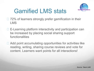 Gamification for LMS and eLearning | PPTX