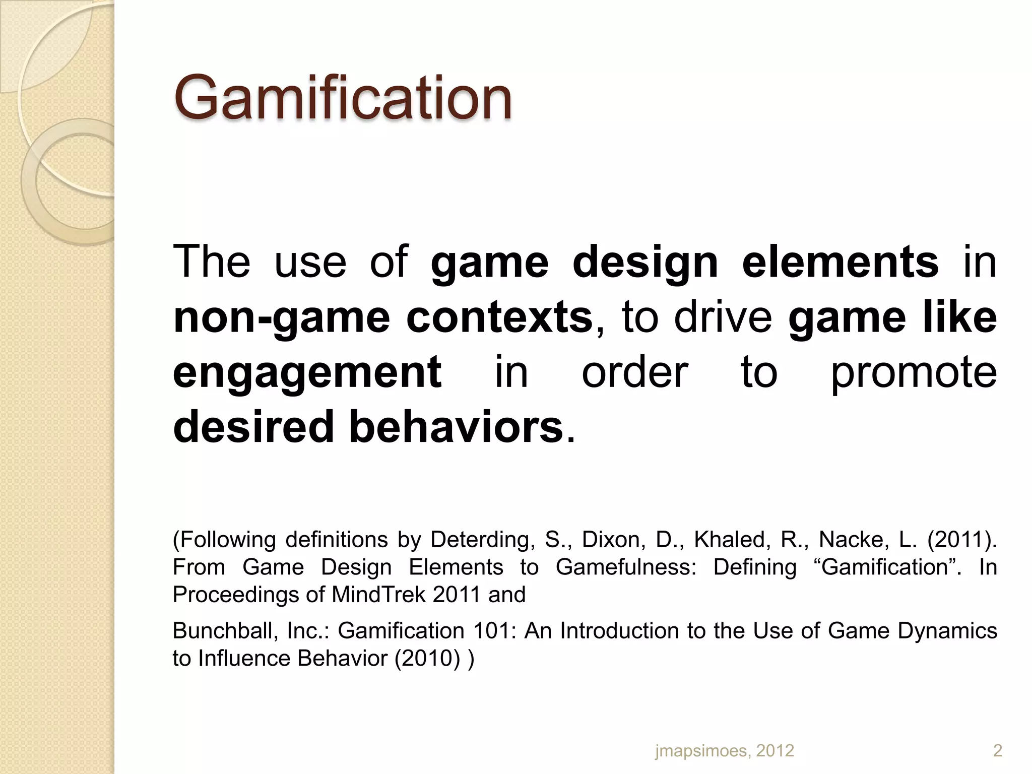 Gamification / Social Gamification of Education | PPTX