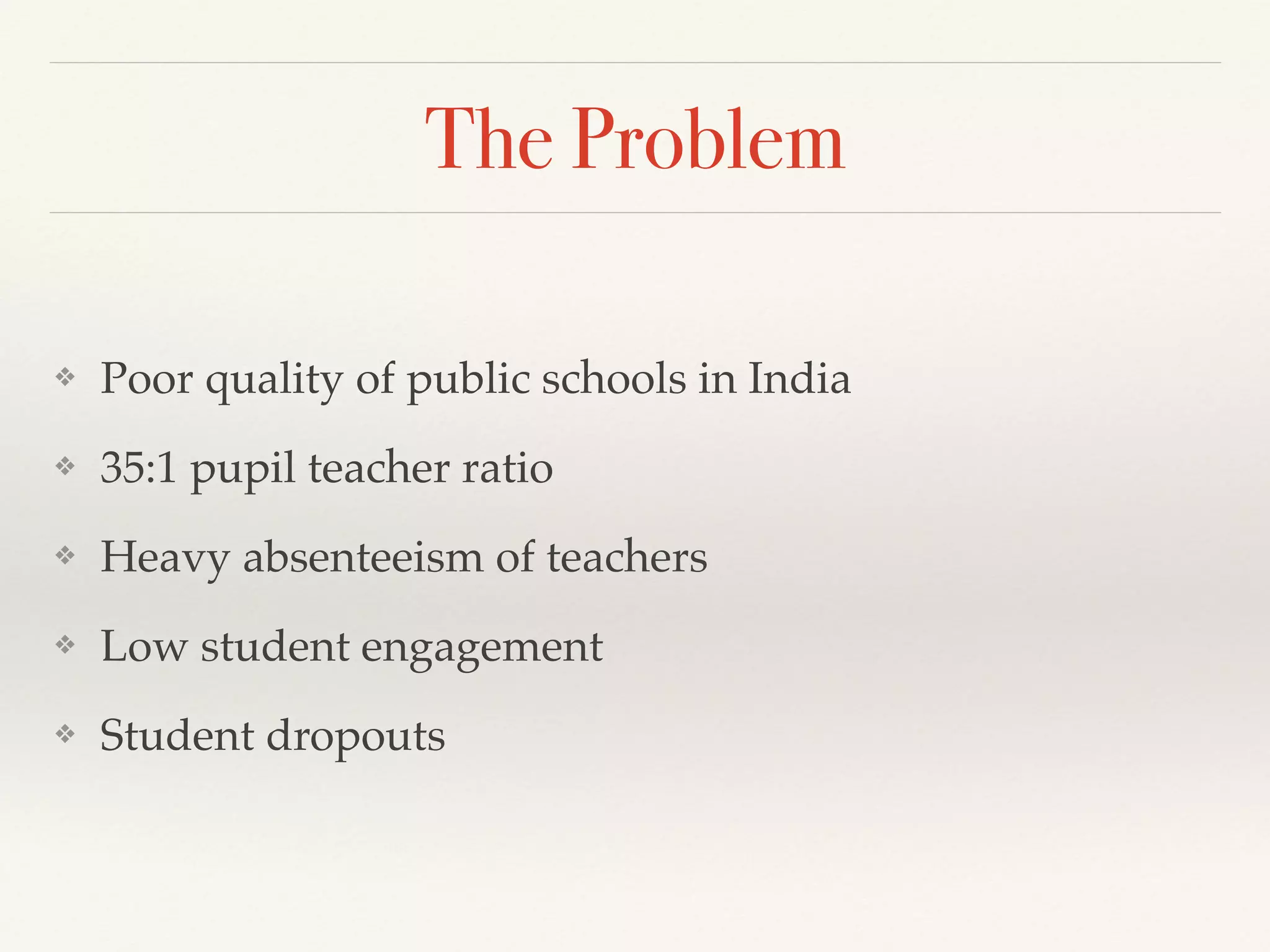 Empowering the underprivileged students of India | PPT