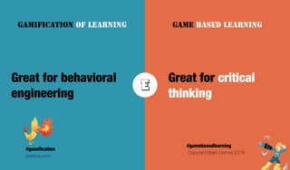Gamification vs game based learning | PPT