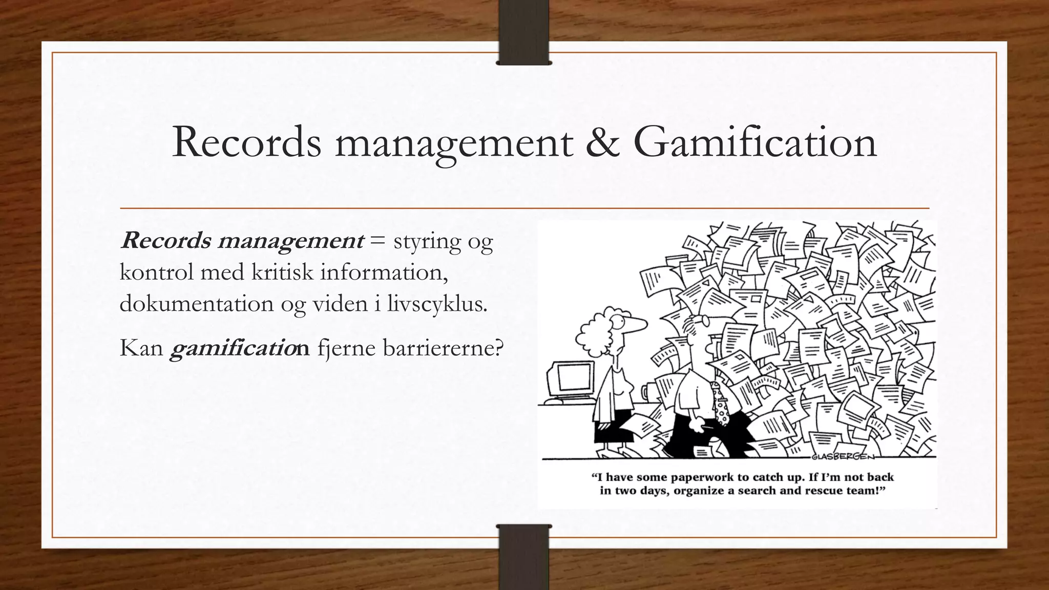 Gamification workshop Tine Weirsøe | PPT