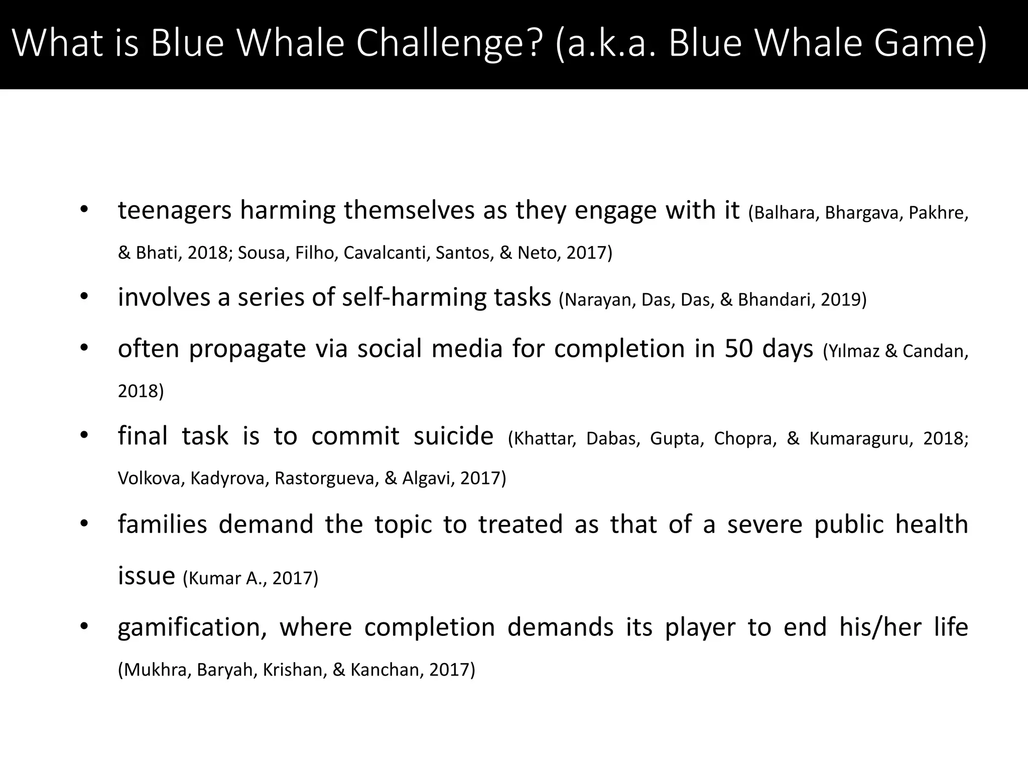 The Deadly Gamification Challenge of #BlueWhale | PPT