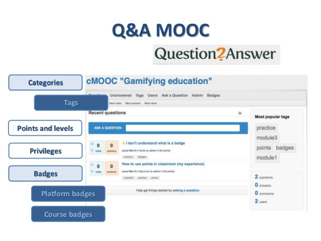 GAMIFIED OPEN Q&A FORUM MODEL AS A PLATFORM FOR A CMOOCSv (INTED 2016…
