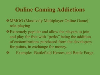 Gaming addictions | PPT