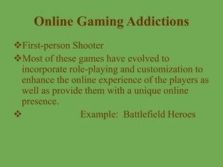 Gaming addictions | PPT
