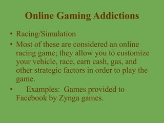 Gaming addictions | PPT