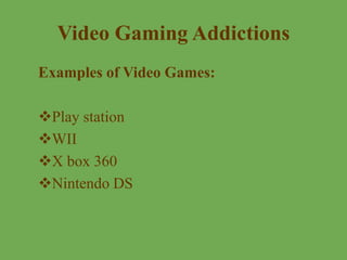 Gaming addictions | PPT