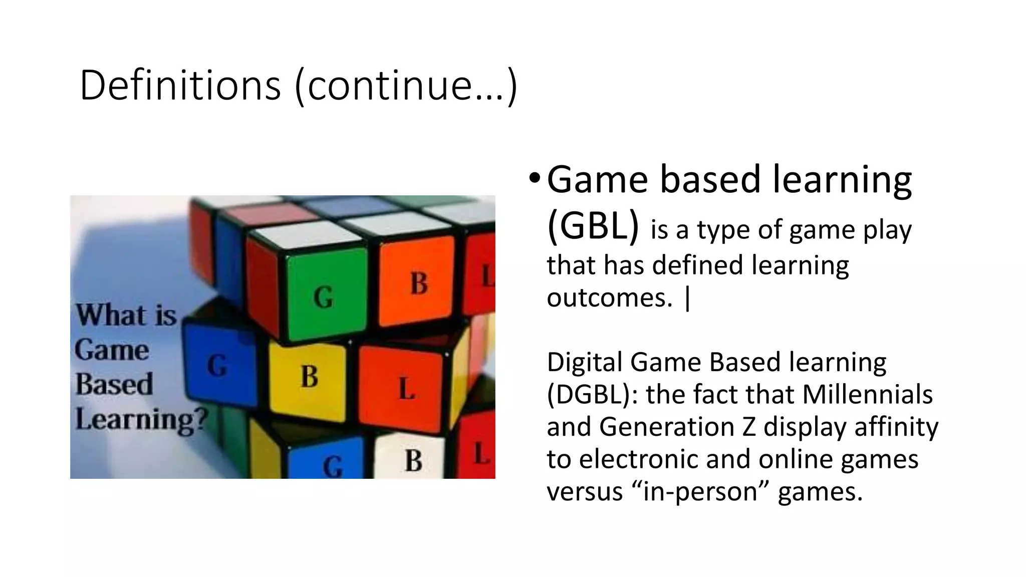 Gaming and gamification in academic and library settings | PPT