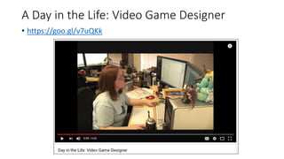 Game Design as a Career | PPTX