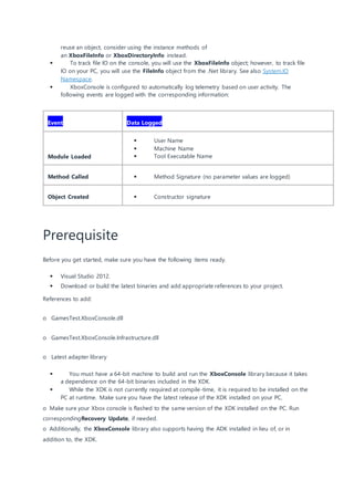 Gaming console technology documentation taking xbox one as referrence ...
