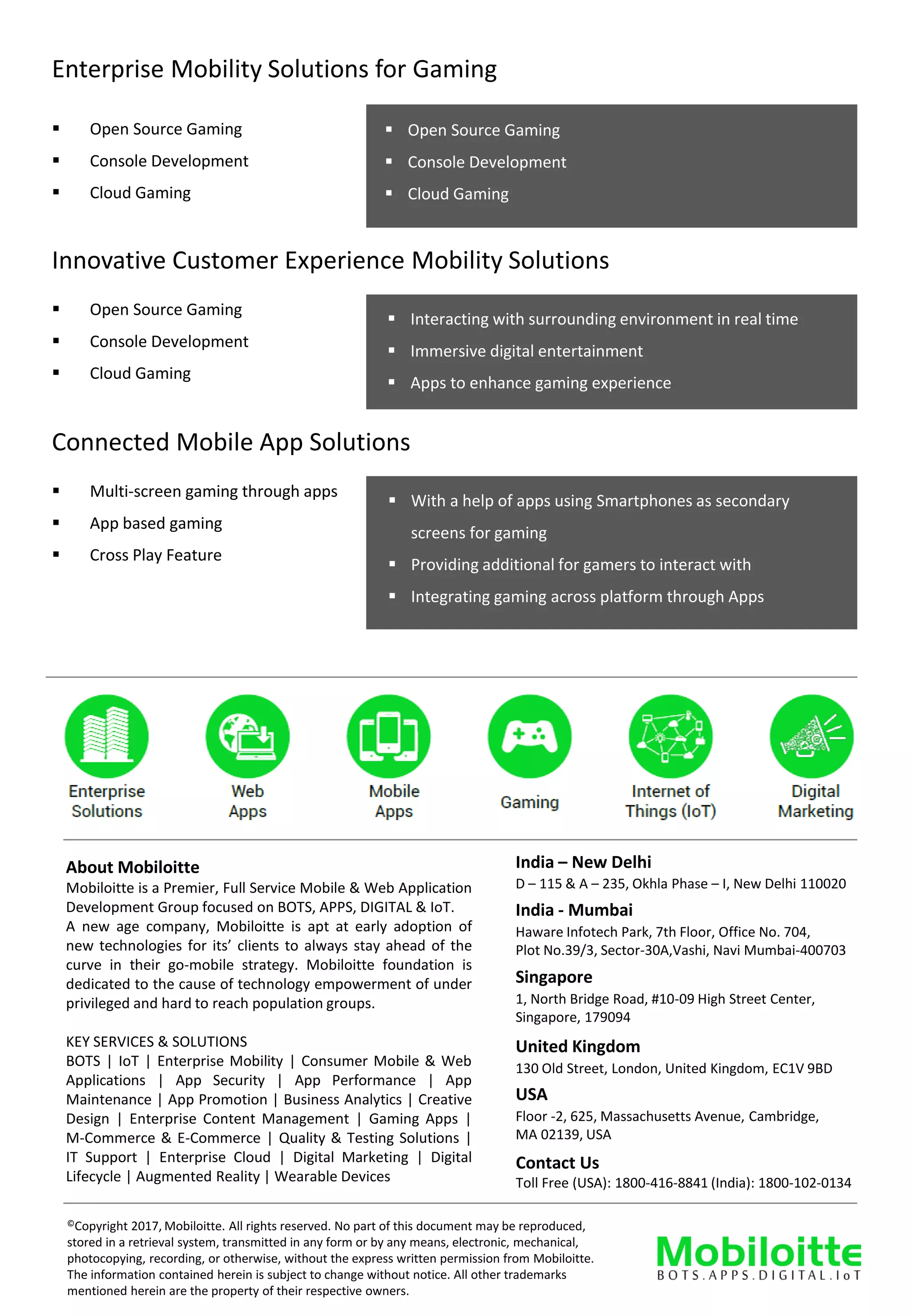 Gaming Flyer - Mobiloitte | PDF