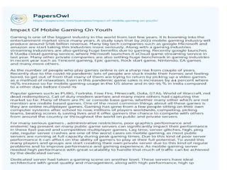 Gaming Industry-WPS Office.pptx........... | PPTX