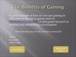 Gaming In Education | PPT