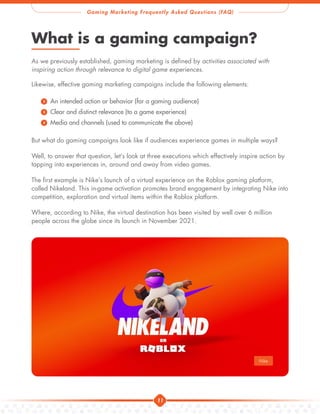 Gaming Marketing FAQs | PDF