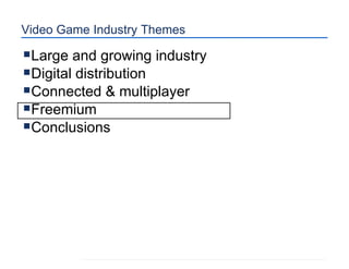 Video Game Industry Trends | PPT