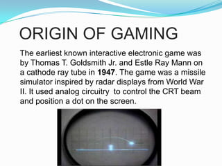 Gaming technology | PPTX