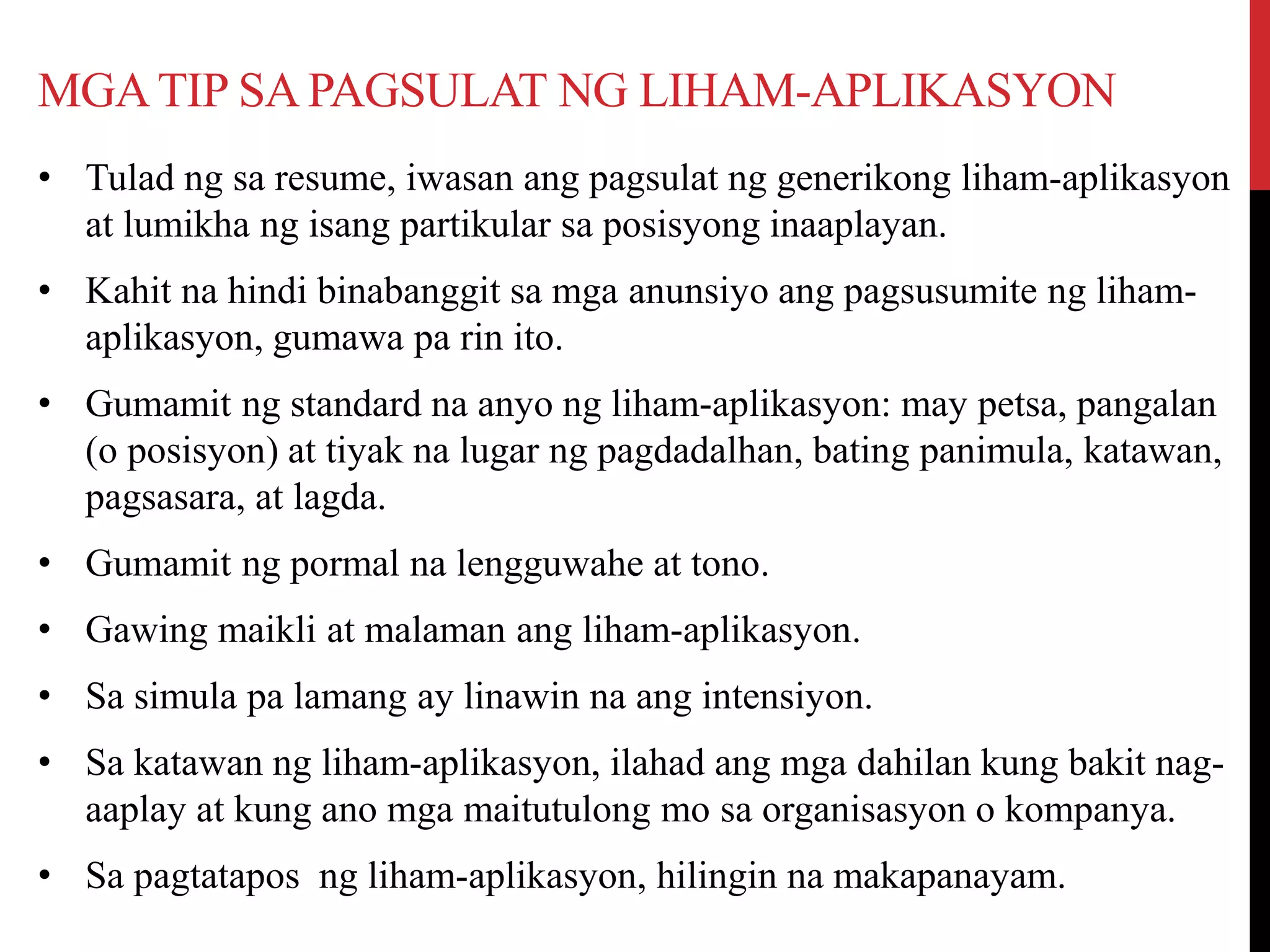 Gamit-ng-Resume-at-Liham-Aplikasyon.pptx