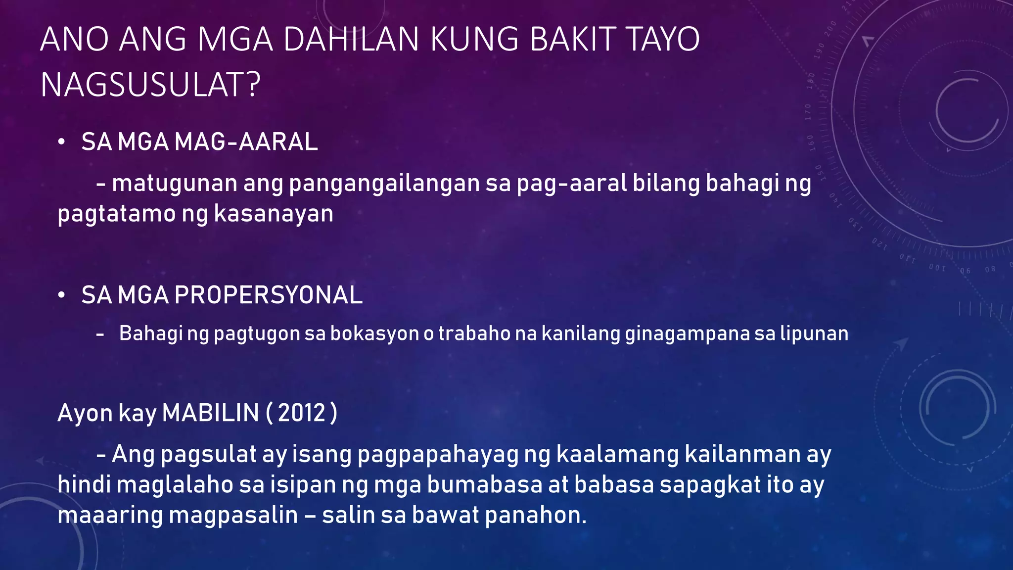 Gamit at Pangngailangan ng Pagsulat.pptx