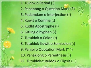 Gamit ng mga bantas | PPTX