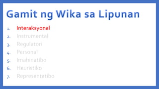 Gamit ng Wika sa Lipunan.pptx