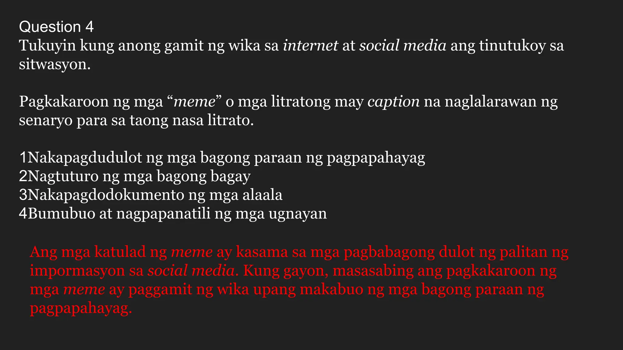 gamit ng wika sa social media KOMUNIKASYON AT PANANALIKSIK SA WIKA AT KULTURANG PILIPINO.pptx