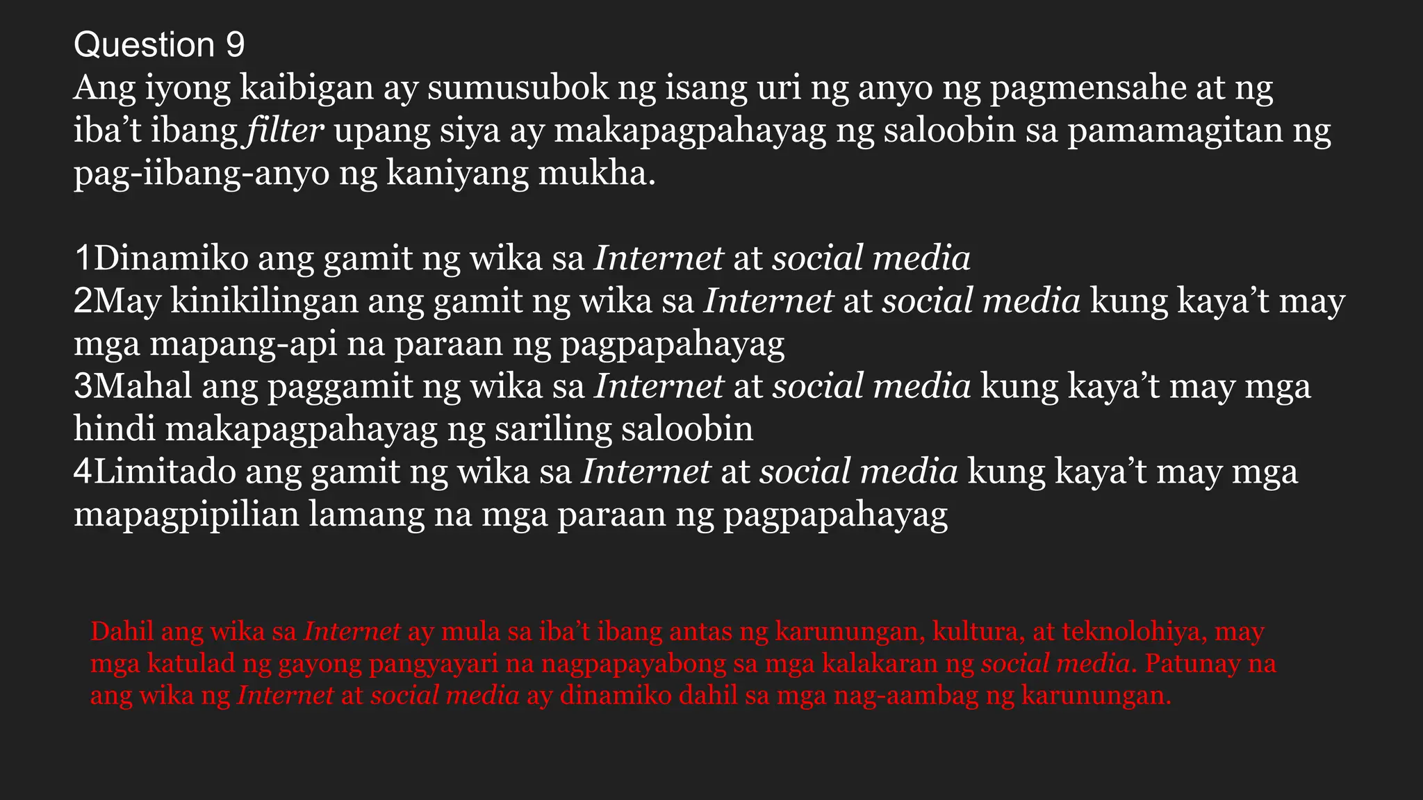 gamit ng wika sa social media KOMUNIKASYON AT PANANALIKSIK SA WIKA AT KULTURANG PILIPINO.pptx