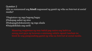 gamit ng wika sa social media KOMUNIKASYON AT PANANALIKSIK SA WIKA AT KULTURANG PILIPINO.pptx