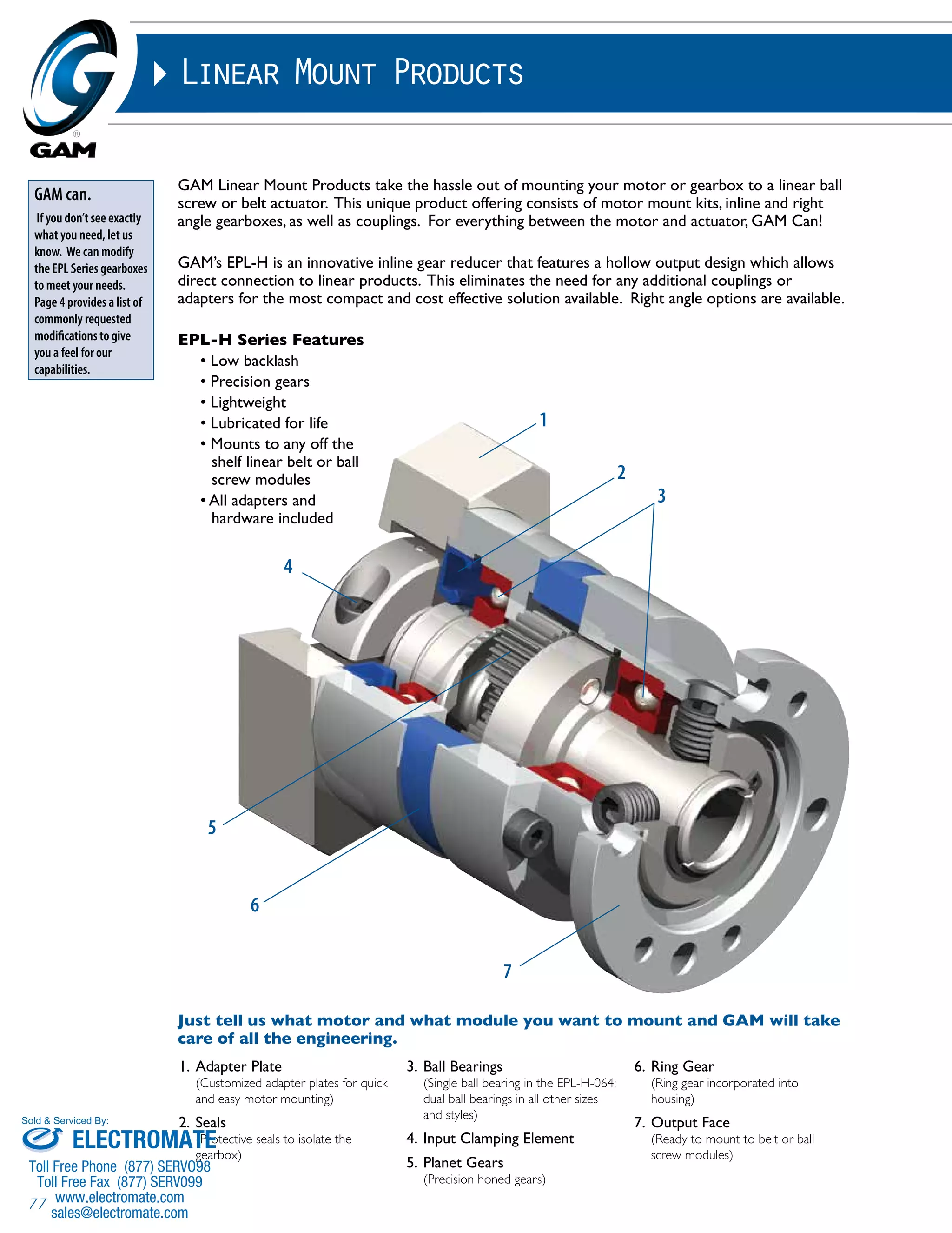 Gam linear mount_products_catalog | PDF
