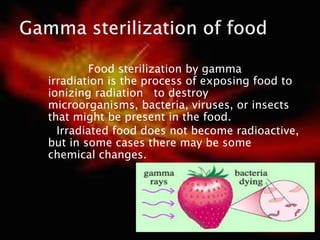 Gamma rays sterilization | PPTX