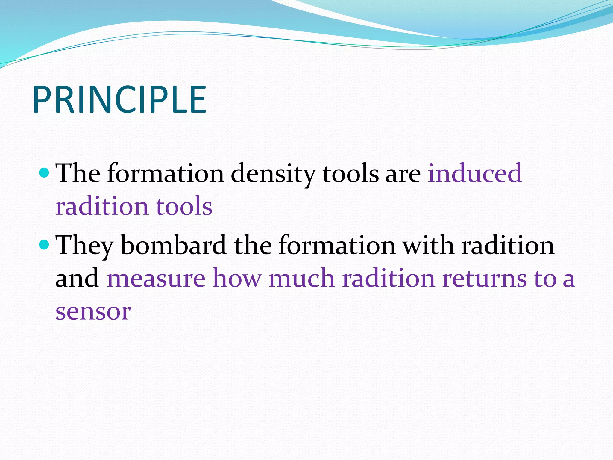 Gamma gamma log | PPTX | Geology | Science