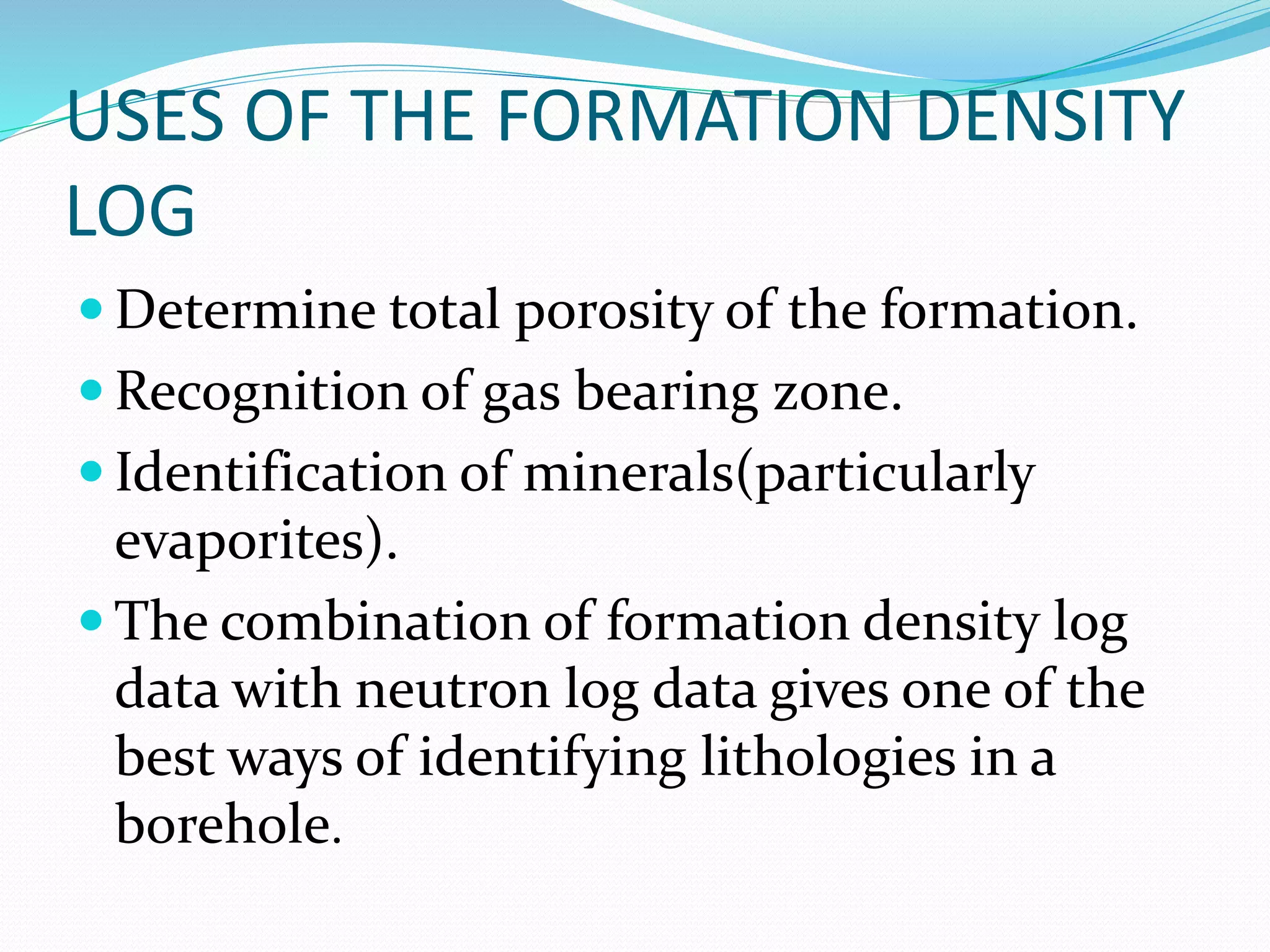 Gamma gamma log | PPTX | Geology | Science