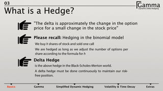 Option Gamma - Dynamic Delta Hedging | PDF