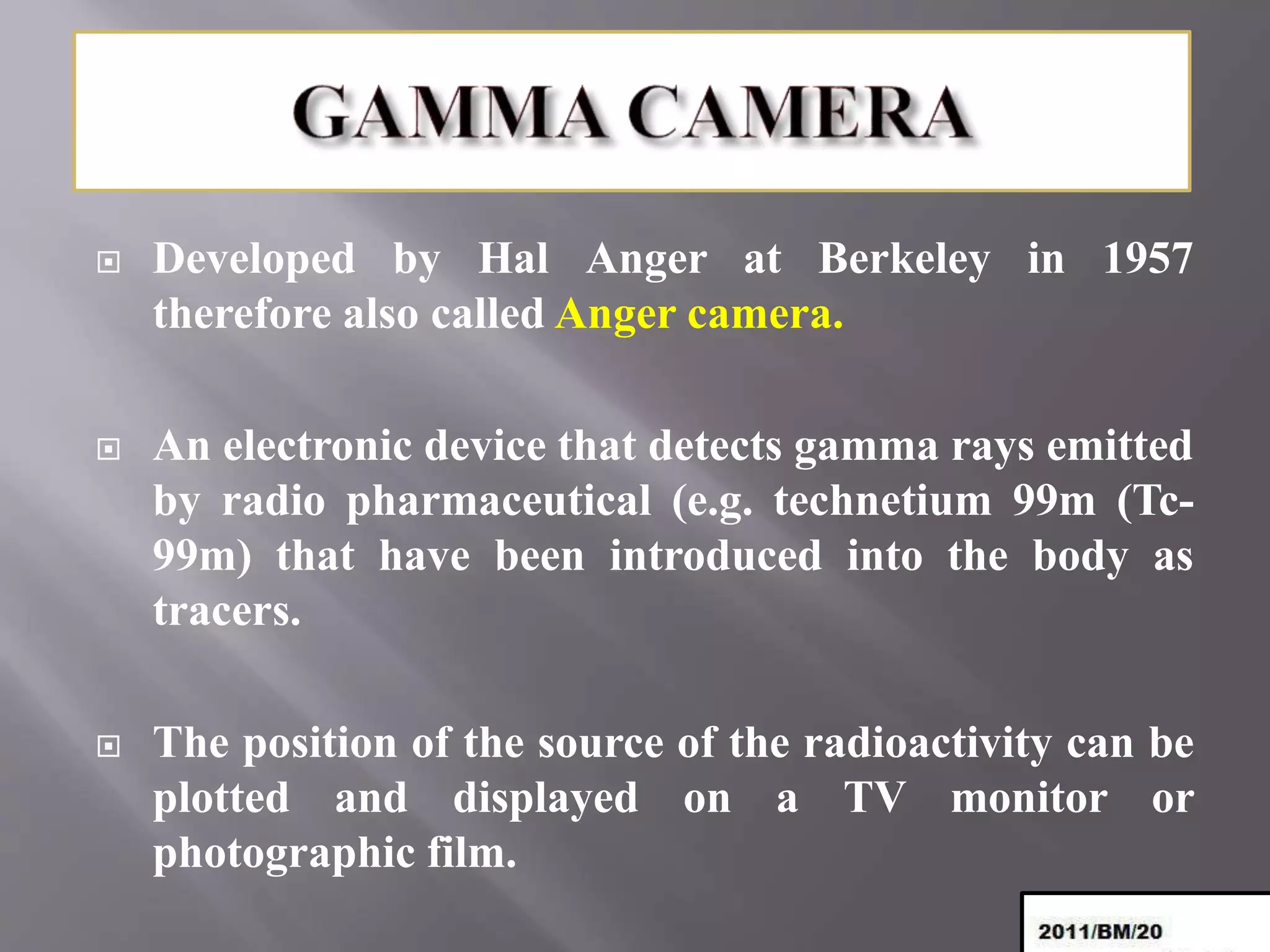 Gamma Camera | PPTX