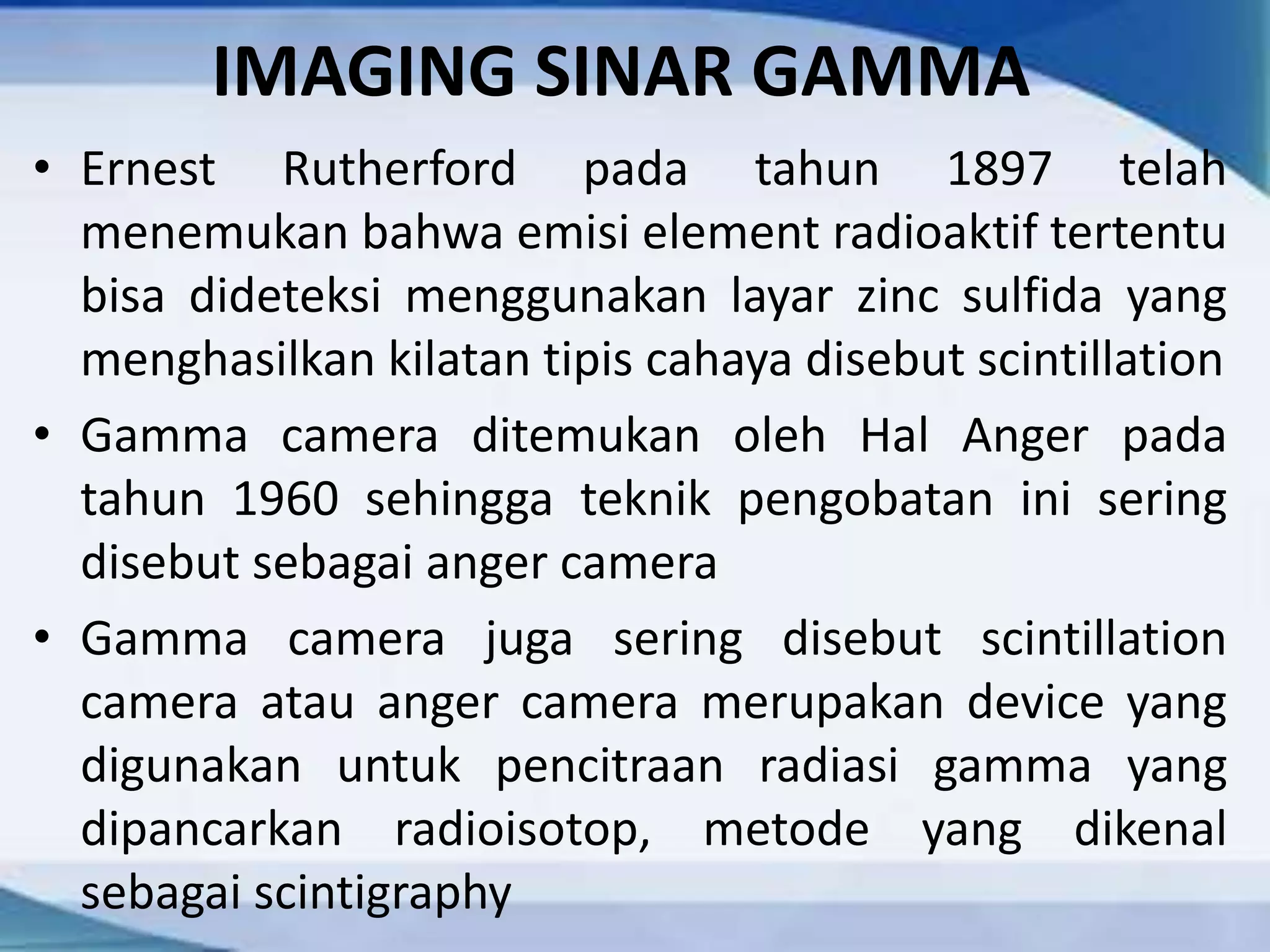 Gamma Camera Imaging | PPTX